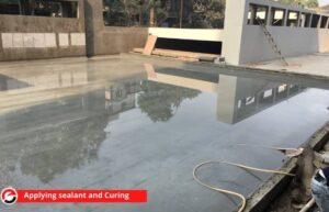 Procedure of Rock Salt Finish Concrete Surface