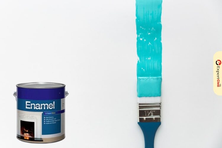 Different types of paints are used in building construction